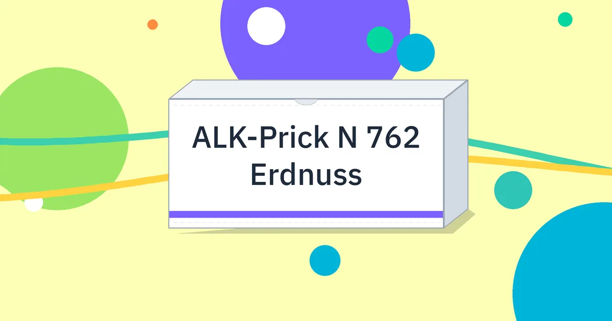 Symbolbild: Packung mit der Aufschrift ALK-Prick N 762 Erdnuss (PZN 02527473) – Verfügbarkeit und Bezug in Apotheken in Frankfurt am Main