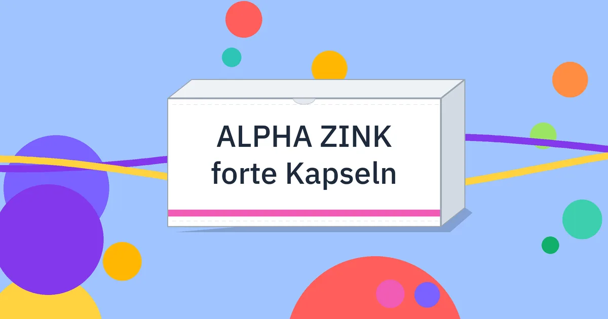 Symbolbild: Packung mit der Aufschrift ALPHA ZINK forte Kapseln (PZN 17169111) – Verfügbarkeit und Bezug in Apotheken in Frankfurt am Main