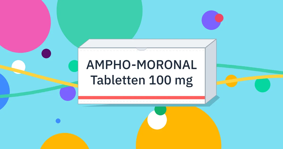 Symbolbild: Packung mit der Aufschrift AMPHO-MORONAL Tabletten 100 mg (PZN 10012085) – Verfügbarkeit und Bezug in Apotheken in Frankfurt am Main