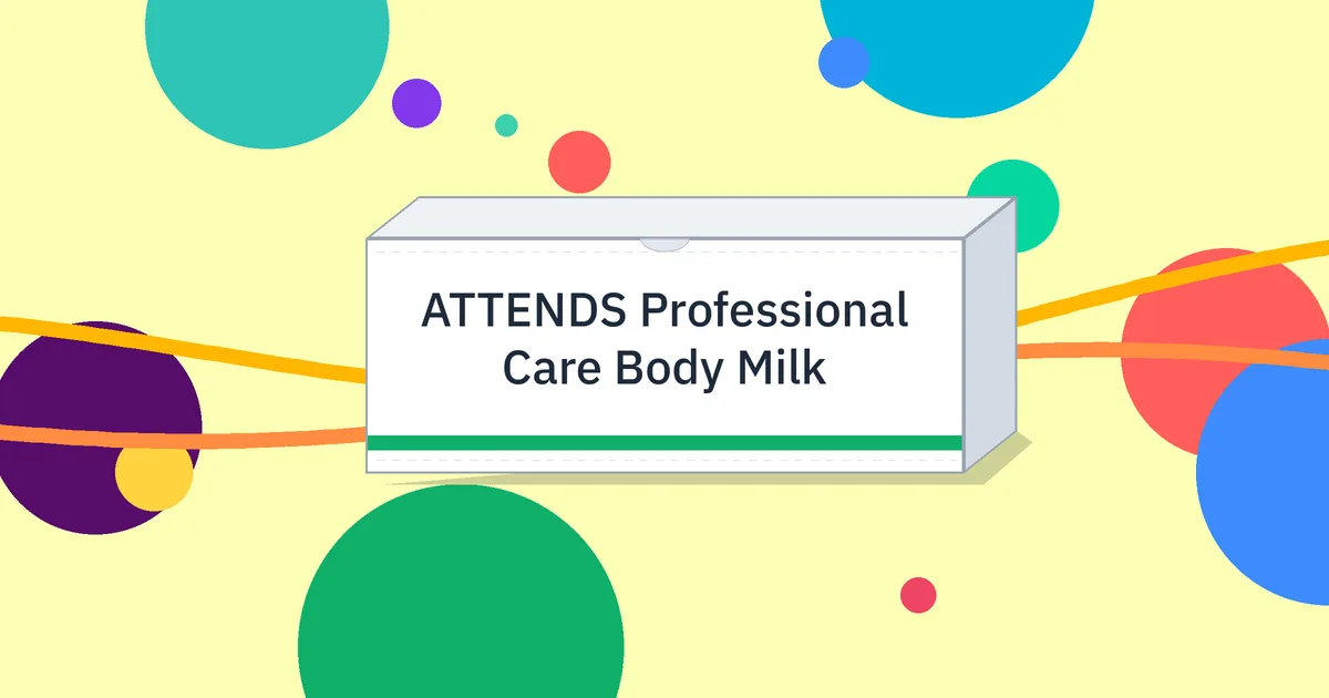 Symbolbild: Packung mit der Aufschrift ATTENDS Professional Care Body Milk (PZN 11517396) – Verfügbarkeit und Bezug in Apotheken in Frankfurt am Main