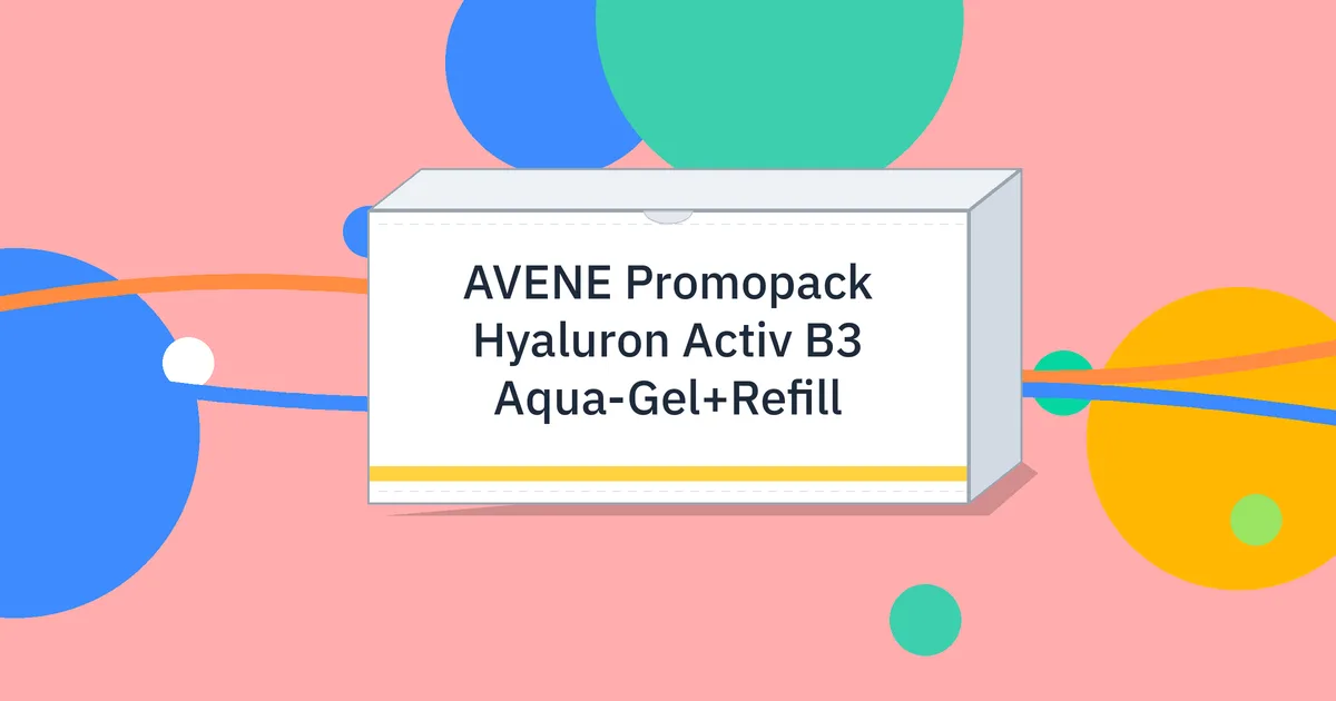 Symbolbild: Packung mit der Aufschrift AVENE Promopack Hyaluron Activ B3 Aqua-Gel+Refill (PZN 19898819) – Verfügbarkeit und Bezug in Apotheken in Frankfurt am Main