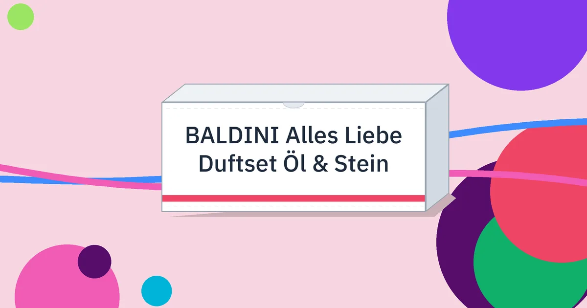 Symbolbild: Packung mit der Aufschrift BALDINI Alles Liebe Duftset Öl & Stein (PZN 18756448) – Verfügbarkeit und Bezug in Apotheken in Frankfurt am Main