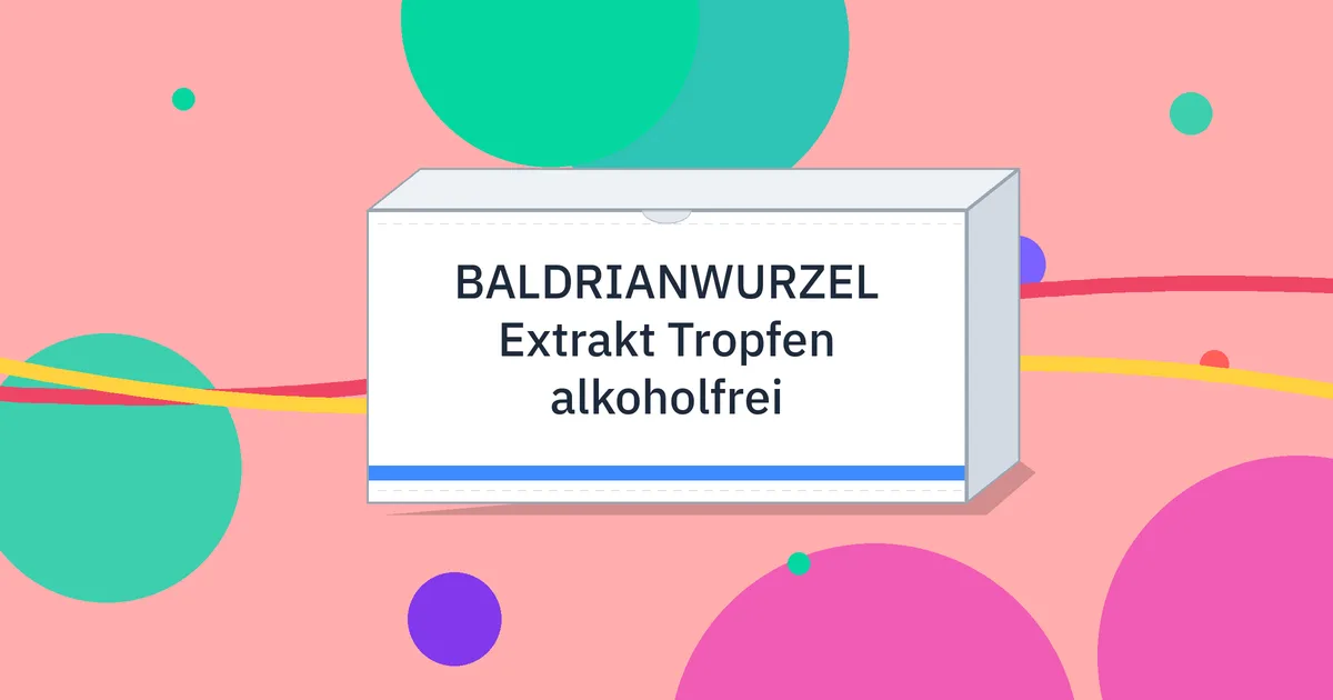 Symbolbild: Packung mit der Aufschrift BALDRIANWURZEL Extrakt Tropfen alkoholfrei (PZN 20232089) – Verfügbarkeit und Bezug in Apotheken in Frankfurt am Main