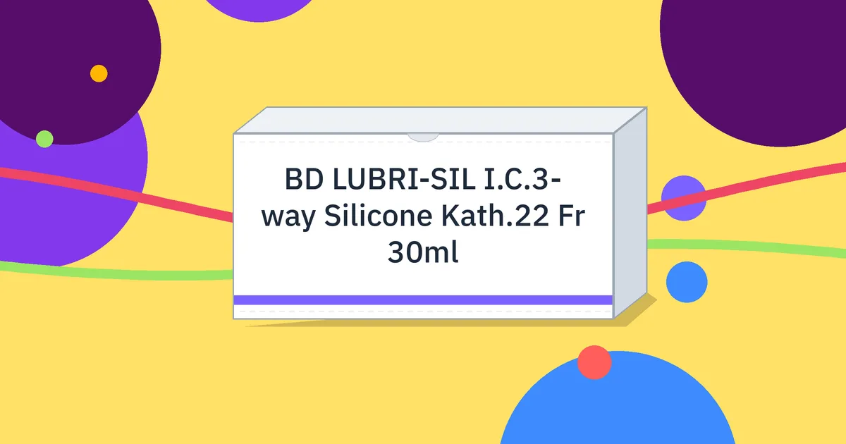 Symbolbild: Packung mit der Aufschrift BD LUBRI-SIL I.C.3-way Silicone Kath.22 Fr 30ml (PZN 20594757) – Verfügbarkeit und Bezug in Apotheken in Frankfurt am Main