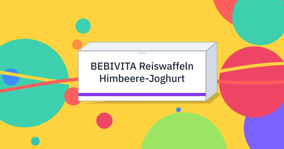 Symbolbild: Packung mit der Aufschrift BEBIVITA Reiswaffeln Himbeere-Joghurt (PZN 14339334) – Verfügbarkeit und Bezug in Apotheken in Frankfurt am Main