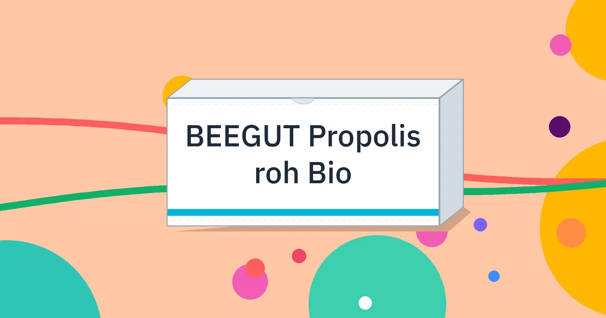 Symbolbild: Packung mit der Aufschrift BEEGUT Propolis roh Bio (PZN 17756363) – Verfügbarkeit und Bezug in Apotheken in Frankfurt am Main