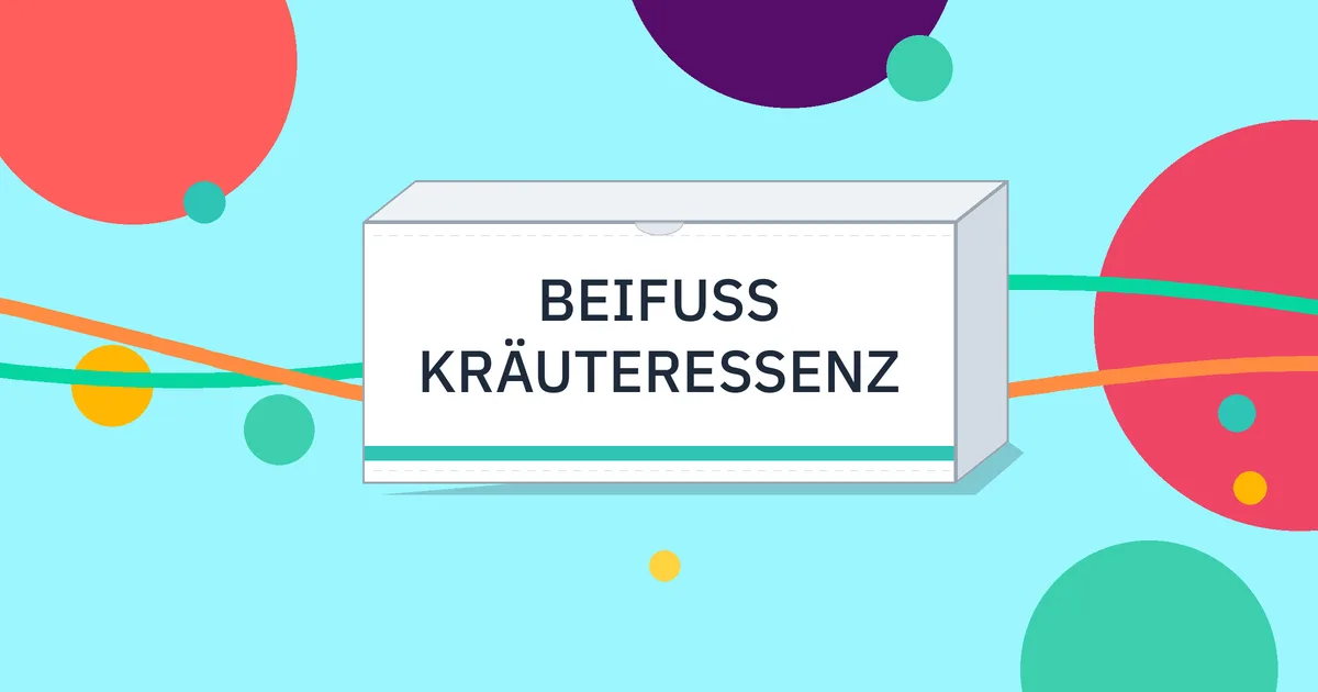 Symbolbild: Packung mit der Aufschrift BEIFUSS KRÄUTERESSENZ (PZN 11527029) – Verfügbarkeit und Bezug in Apotheken in Frankfurt am Main