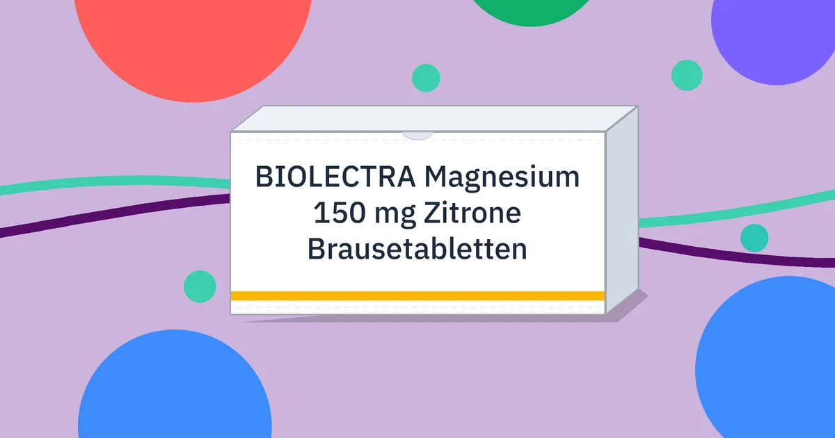 Symbolbild: Packung mit der Aufschrift BIOLECTRA Magnesium 150 mg Zitrone Brausetabletten (PZN 03154399) – Verfügbarkeit und Bezug in Apotheken in Frankfurt am Main