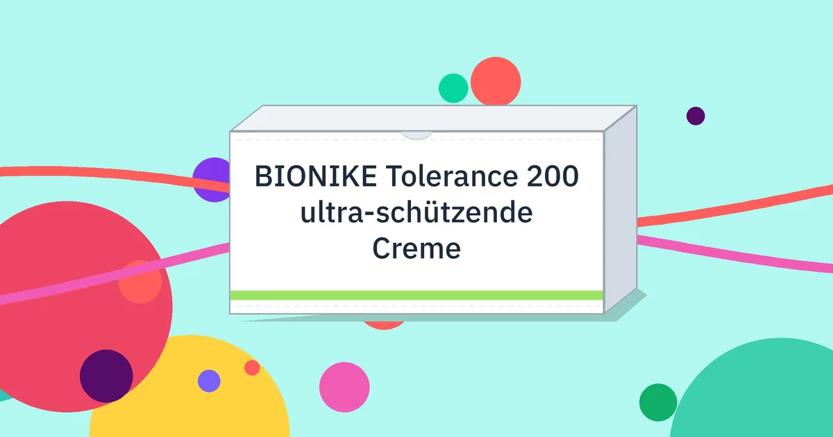 Symbolbild: Packung mit der Aufschrift BIONIKE Tolerance 200 ultra-schützende Creme (PZN 15296414) – Verfügbarkeit und Bezug in Apotheken in Frankfurt am Main