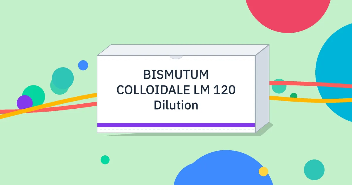 Symbolbild: Packung mit der Aufschrift BISMUTUM COLLOIDALE LM 120 Dilution (PZN 13386567) – Verfügbarkeit und Bezug in Apotheken in Frankfurt am Main