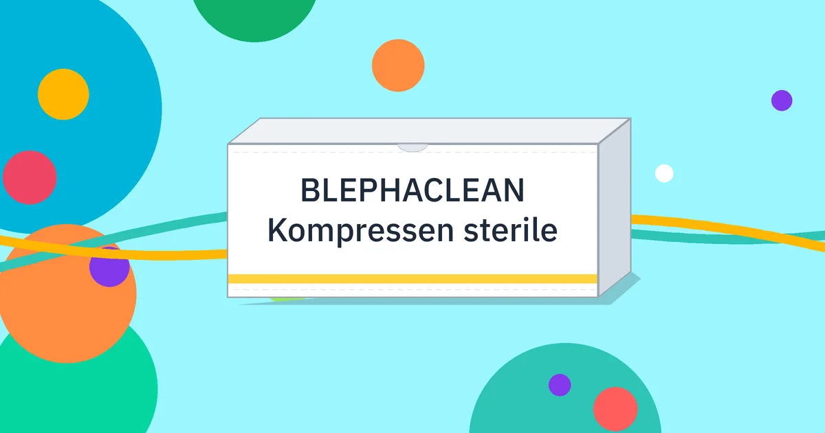 Symbolbild: Packung mit der Aufschrift BLEPHACLEAN Kompressen sterile (PZN 17578447) – Verfügbarkeit und Bezug in Apotheken in Frankfurt am Main