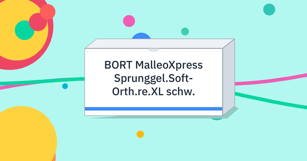 Symbolbild: Packung mit der Aufschrift BORT MalleoXpress Sprunggel.Soft-Orth.re.XL schw. (PZN 11581141) – Verfügbarkeit und Bezug in Apotheken in Frankfurt am Main