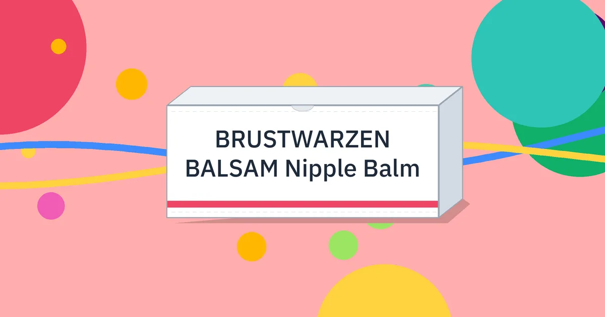 Symbolbild: Packung mit der Aufschrift BRUSTWARZEN BALSAM Nipple Balm (PZN 17896147) – Verfügbarkeit und Bezug in Apotheken in Frankfurt am Main