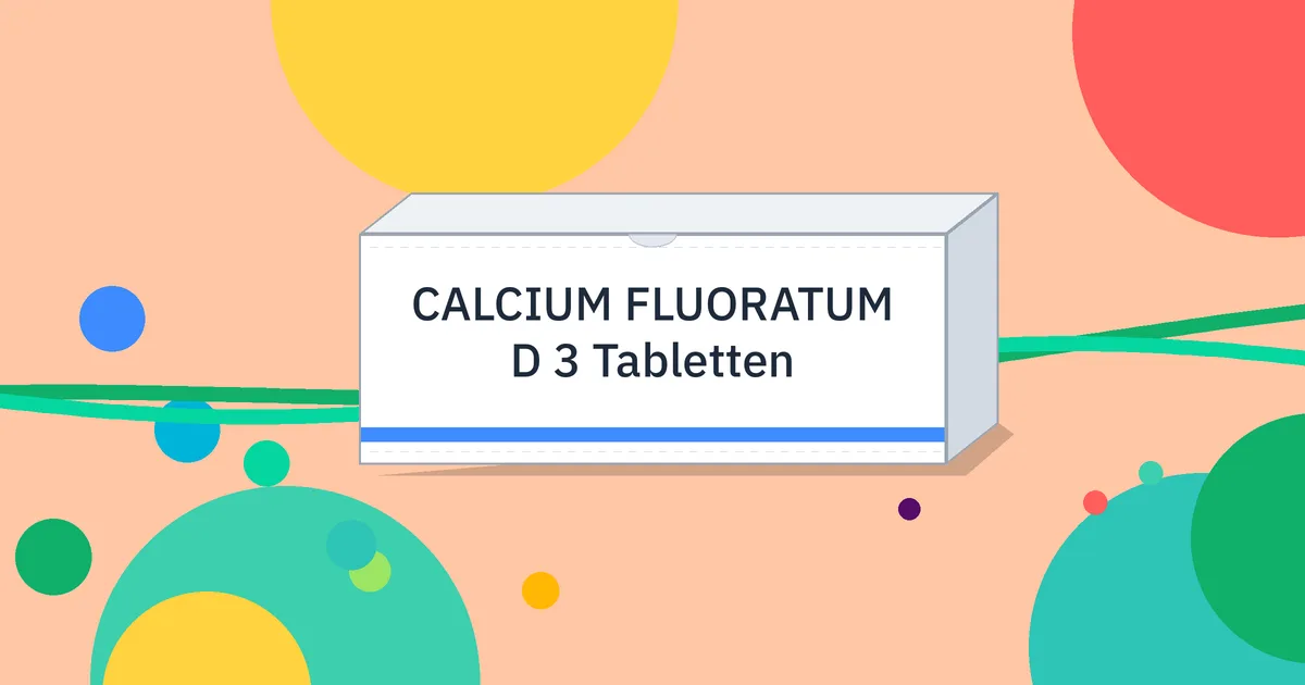 Symbolbild: Packung mit der Aufschrift CALCIUM FLUORATUM D 3 Tabletten (PZN 01762315) – Verfügbarkeit und Bezug in Apotheken in Frankfurt am Main