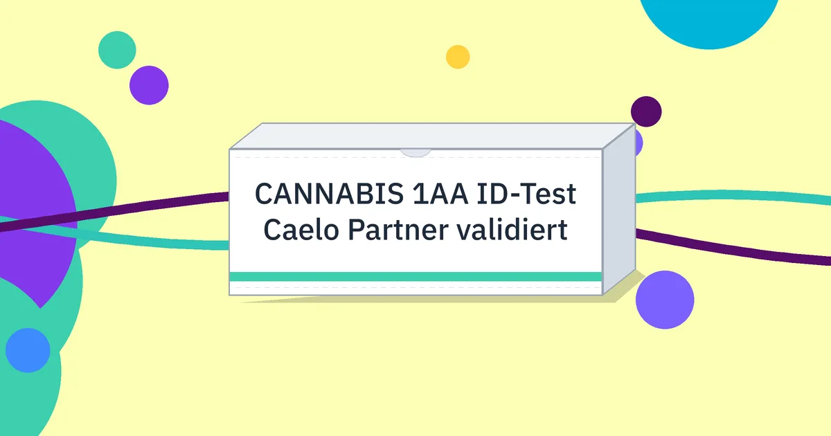 Symbolbild: Packung mit der Aufschrift CANNABIS 1AA ID-Test Caelo Partner validiert (PZN 19454991) – Verfügbarkeit und Bezug in Apotheken in Frankfurt am Main