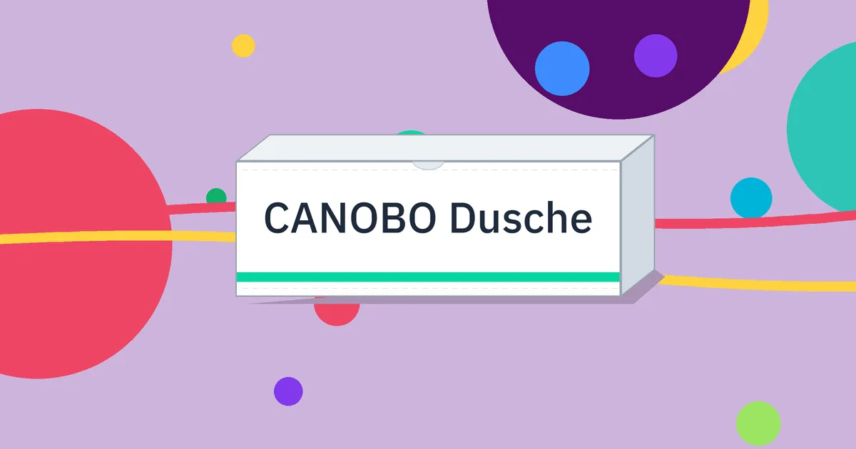 Symbolbild: Packung mit der Aufschrift CANOBO Dusche (PZN 16671446) – Verfügbarkeit und Bezug in Apotheken in Frankfurt am Main