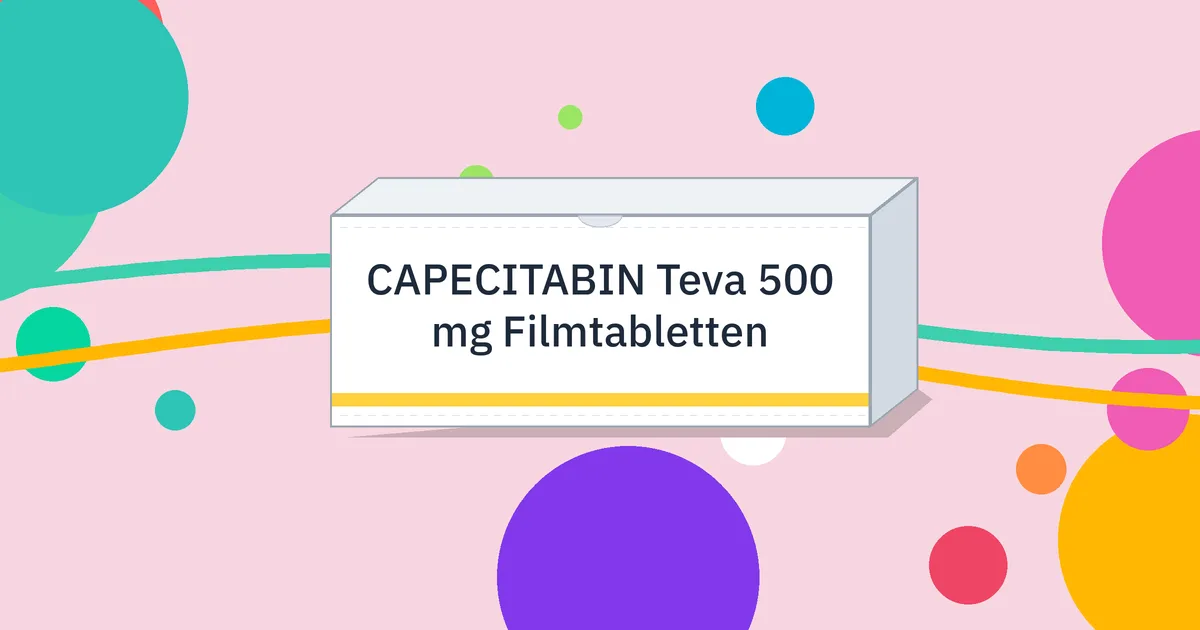 Symbolbild: Packung mit der Aufschrift CAPECITABIN Teva 500 mg Filmtabletten (PZN 10001696) – Verfügbarkeit und Bezug in Apotheken in Frankfurt am Main
