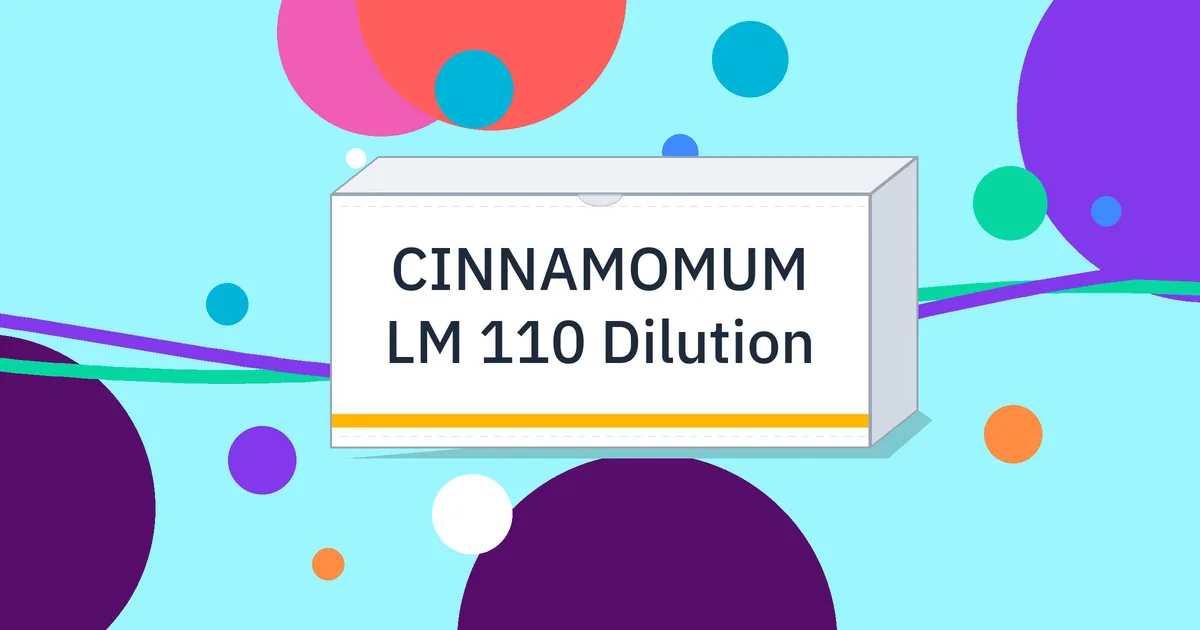 Symbolbild: Packung mit der Aufschrift CINNAMOMUM LM 110 Dilution (PZN 12821133) – Verfügbarkeit und Bezug in Apotheken in Frankfurt am Main