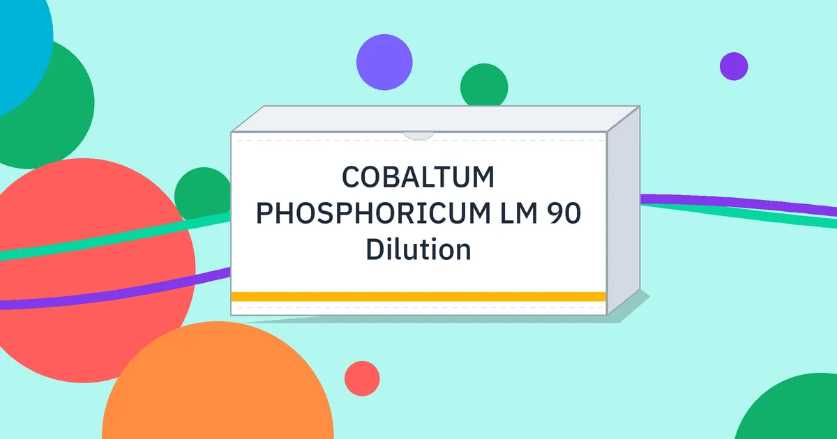 Symbolbild: Packung mit der Aufschrift COBALTUM PHOSPHORICUM LM 90 Dilution (PZN 12824321) – Verfügbarkeit und Bezug in Apotheken in Frankfurt am Main