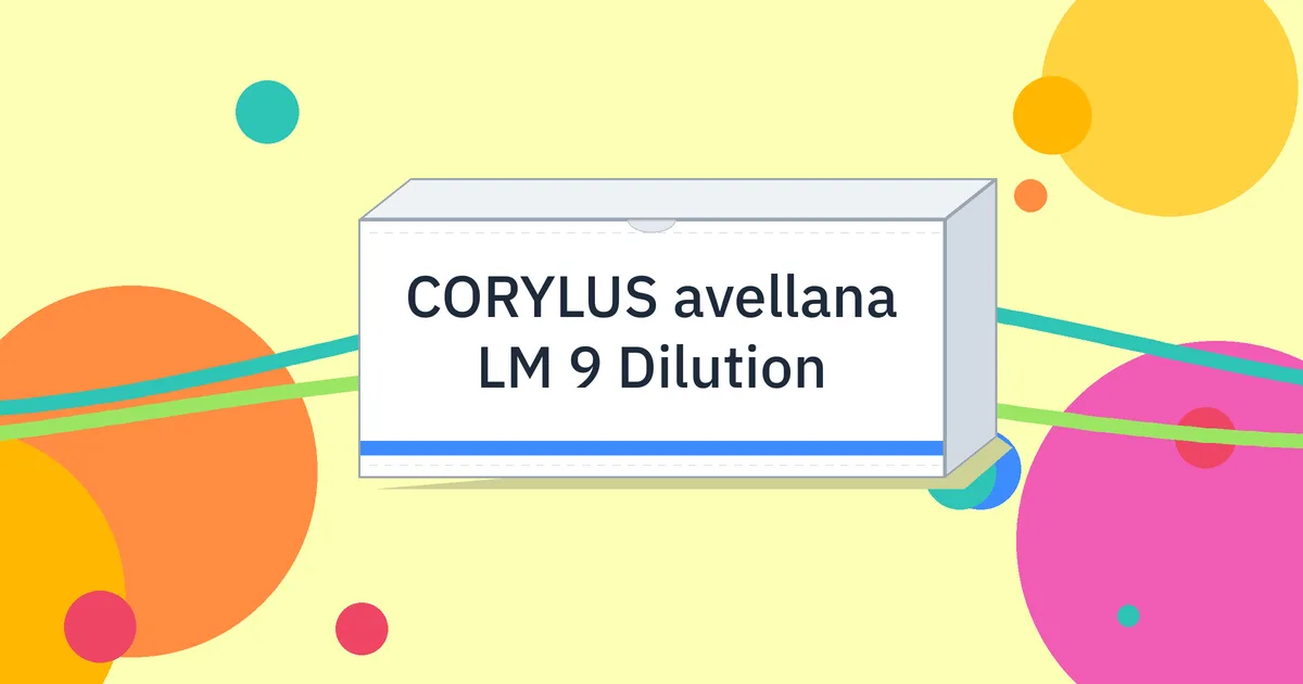 Symbolbild: Packung mit der Aufschrift CORYLUS avellana LM 9 Dilution (PZN 13454412) – Verfügbarkeit und Bezug in Apotheken in Frankfurt am Main