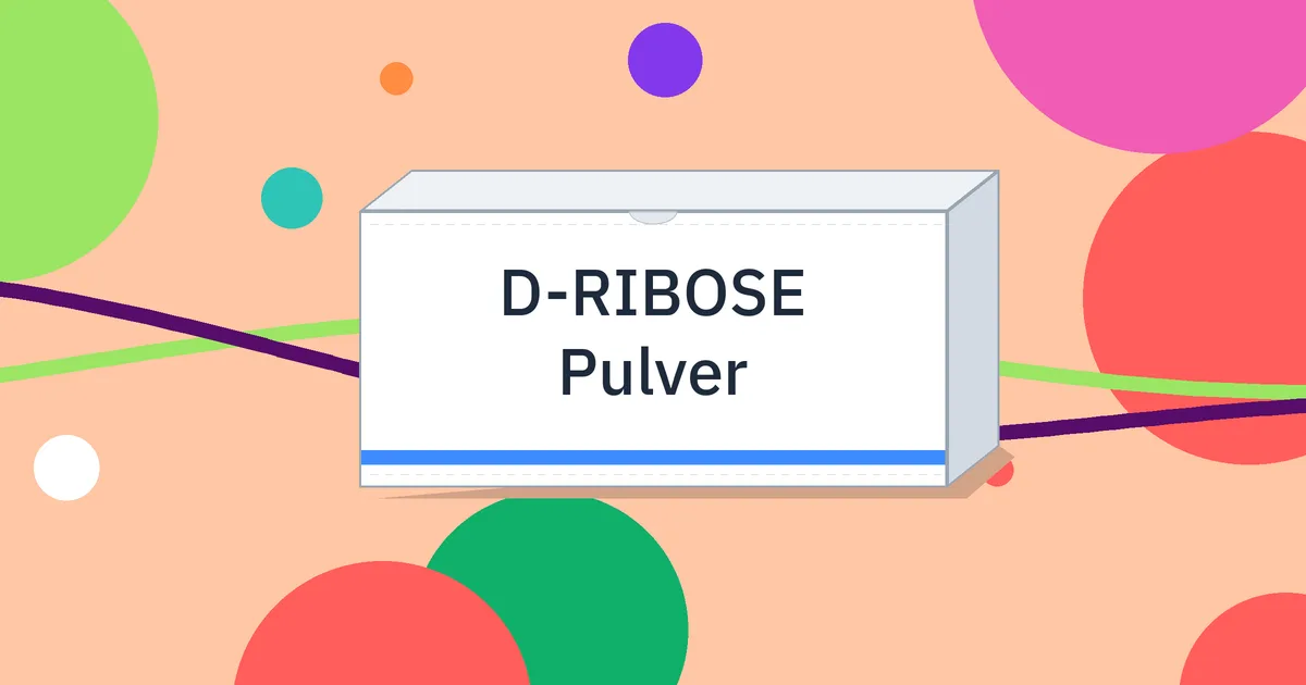 Symbolbild: Packung mit der Aufschrift D-RIBOSE Pulver (PZN 17241104) – Verfügbarkeit und Bezug in Apotheken in Frankfurt am Main