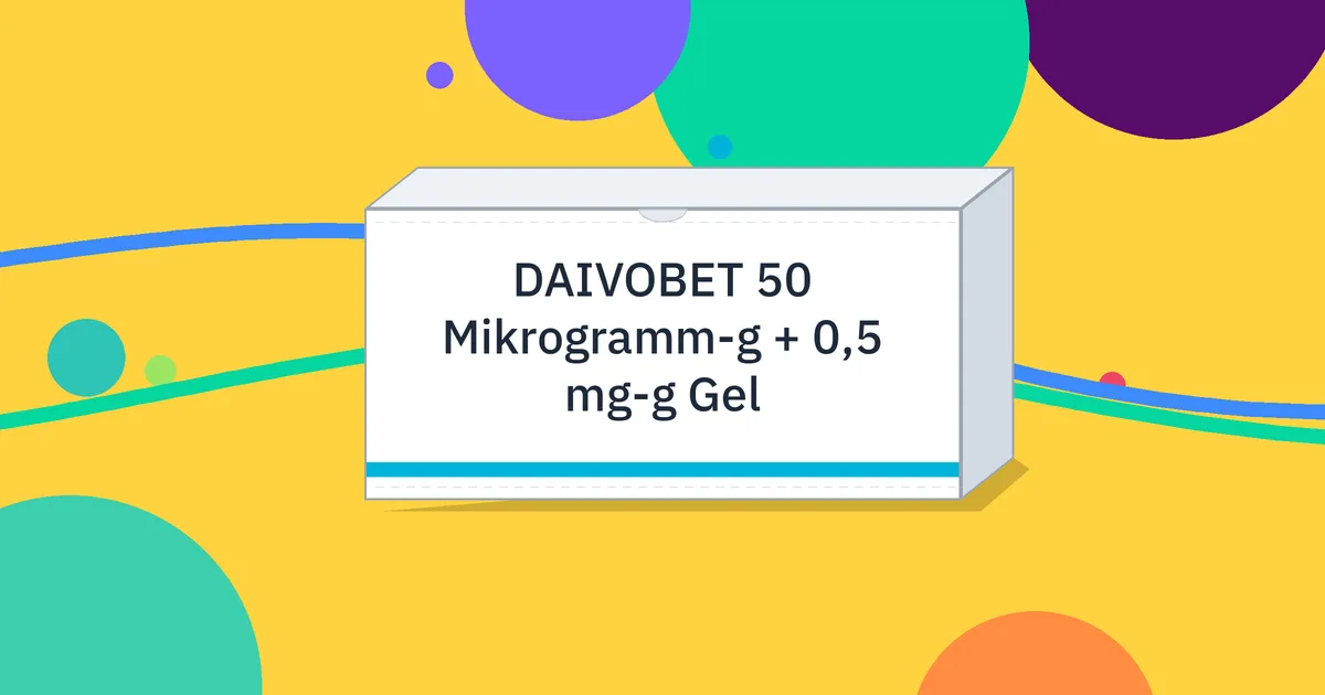 Symbolbild: Packung mit der Aufschrift DAIVOBET 50 Mikrogramm-g + 0,5 mg-g Gel (PZN 10536084) – Verfügbarkeit und Bezug in Apotheken in Frankfurt am Main