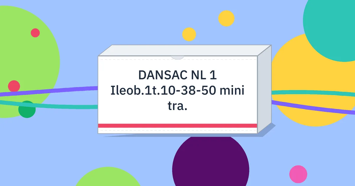 Symbolbild: Packung mit der Aufschrift DANSAC NL 1 Ileob.1t.10-38-50 mini tra. (PZN 08843614) – Verfügbarkeit und Bezug in Apotheken in Frankfurt am Main
