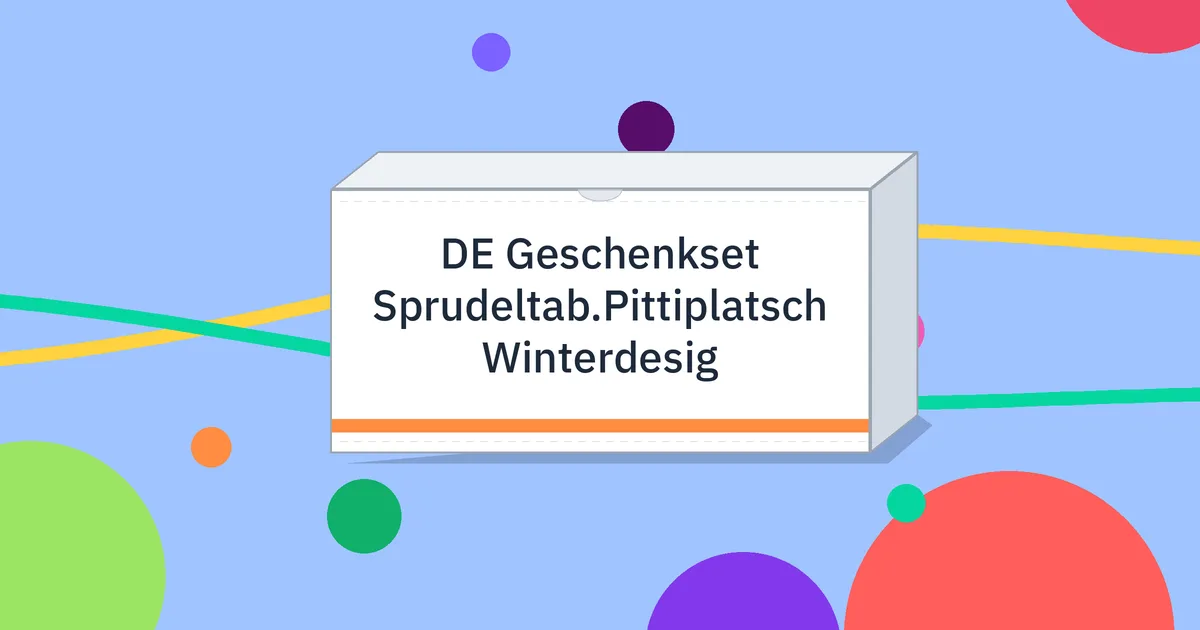 Symbolbild: Packung mit der Aufschrift DE Geschenkset Sprudeltab.Pittiplatsch Winterdesig (PZN 18117381) – Verfügbarkeit und Bezug in Apotheken in Frankfurt am Main