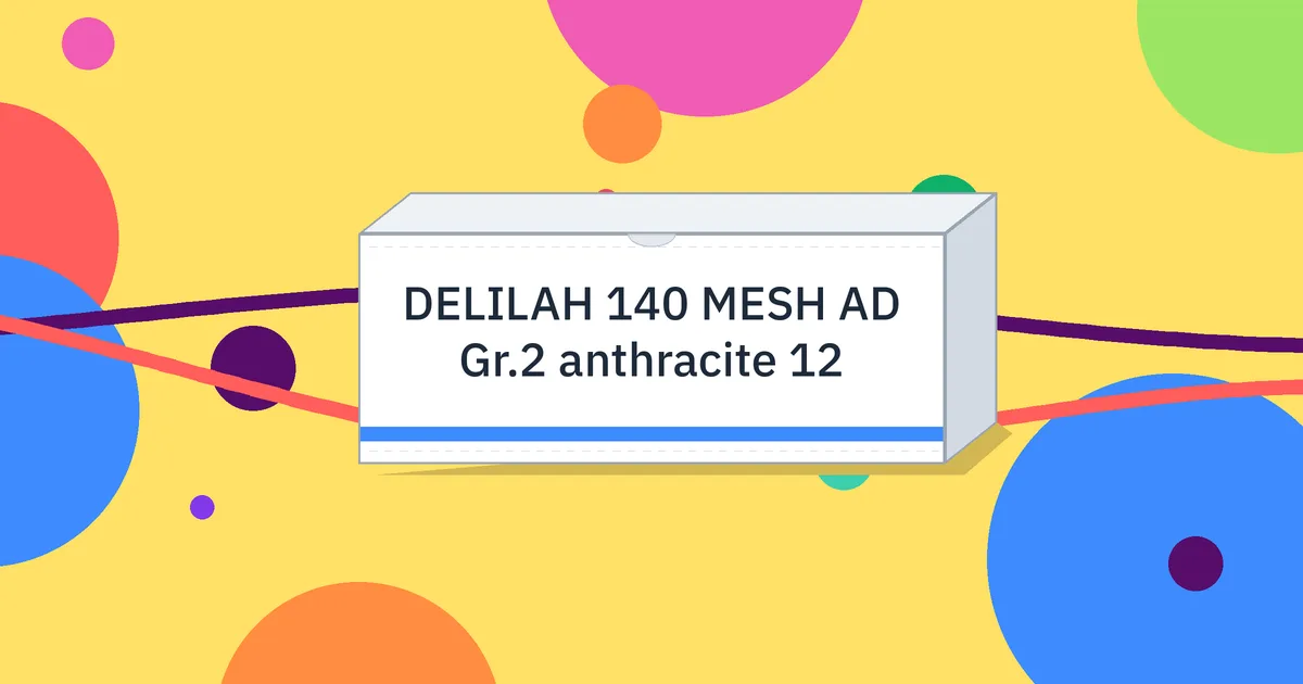 Symbolbild: Packung mit der Aufschrift DELILAH 140 MESH AD Gr.2 anthracite 12 (PZN 13849234) – Verfügbarkeit und Bezug in Apotheken in Frankfurt am Main