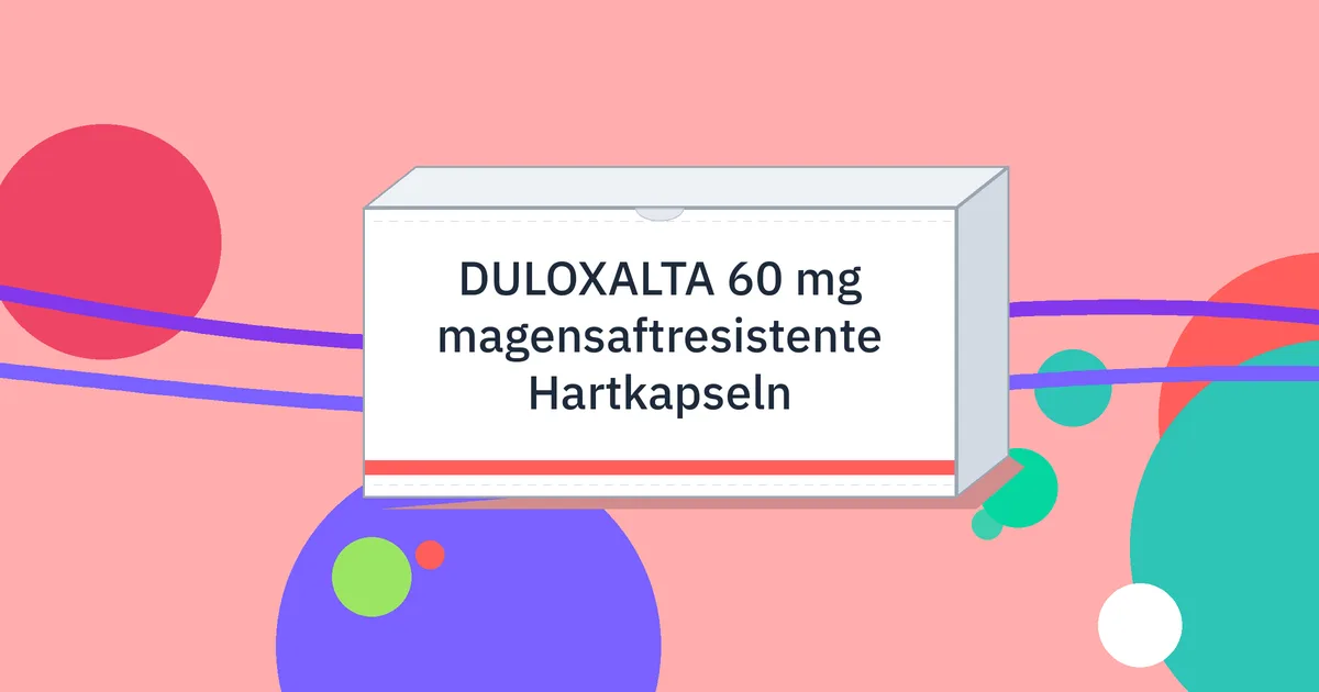 Symbolbild: Packung mit der Aufschrift DULOXALTA 60 mg magensaftresistente Hartkapseln (PZN 14038213) – Verfügbarkeit und Bezug in Apotheken in Frankfurt am Main