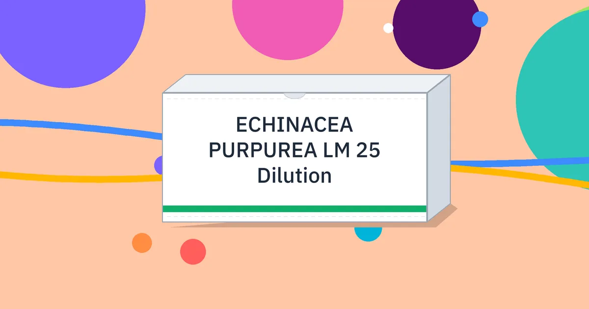 Symbolbild: Packung mit der Aufschrift ECHINACEA PURPUREA LM 25 Dilution (PZN 13468561) – Verfügbarkeit und Bezug in Apotheken in Frankfurt am Main