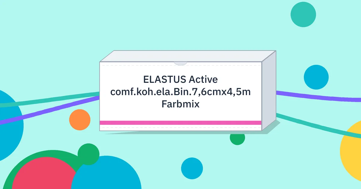 Symbolbild: Packung mit der Aufschrift ELASTUS Active comf.koh.ela.Bin.7,6cmx4,5m Farbmix (PZN 18489438) – Verfügbarkeit und Bezug in Apotheken in Frankfurt am Main
