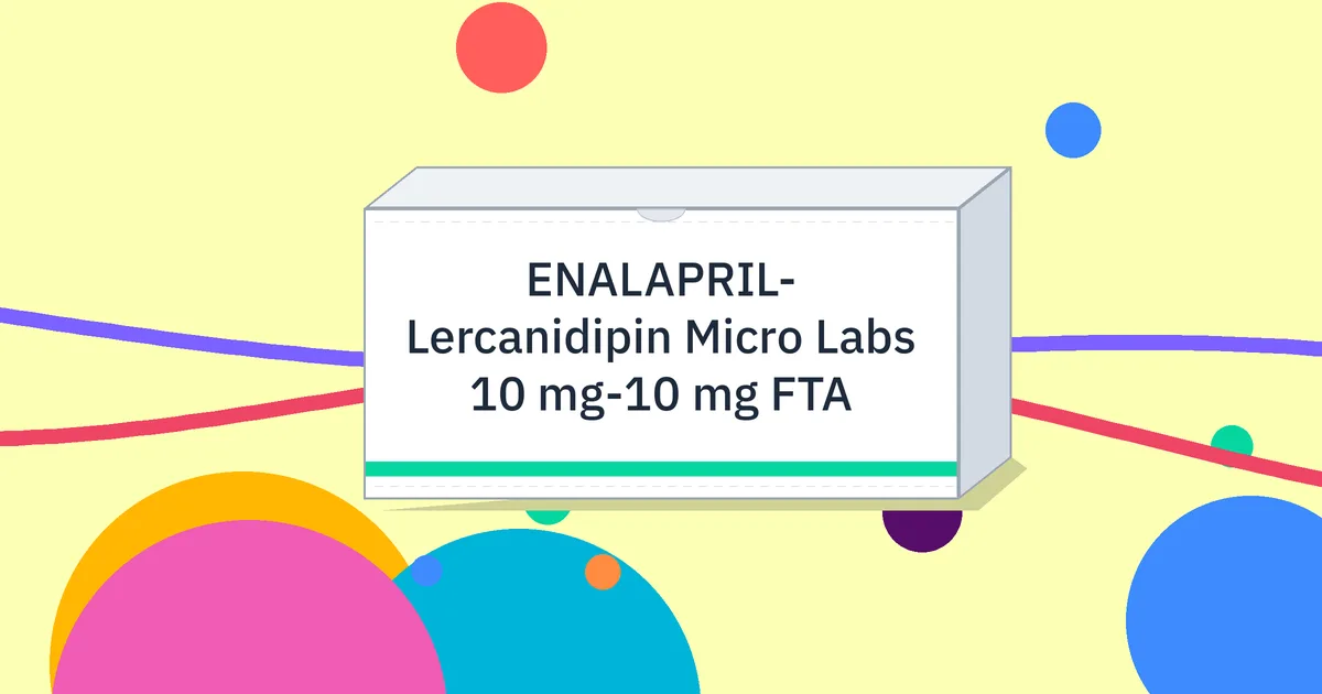 Symbolbild: Packung mit der Aufschrift ENALAPRIL-Lercanidipin Micro Labs 10 mg-10 mg FTA (PZN 15995603) – Verfügbarkeit und Bezug in Apotheken in Frankfurt am Main