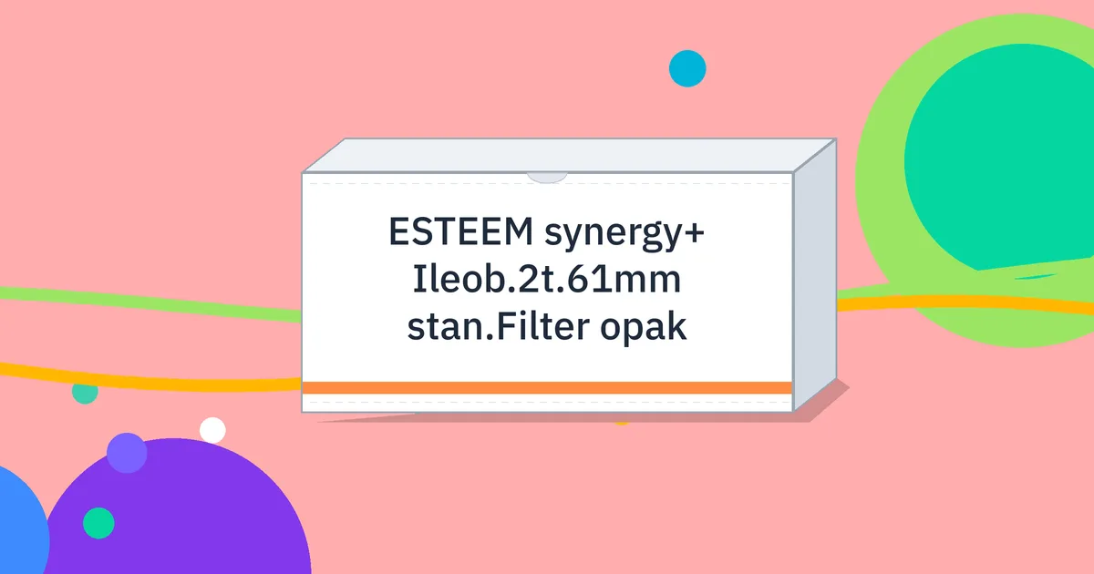Symbolbild: Packung mit der Aufschrift ESTEEM synergy+ Ileob.2t.61mm stan.Filter opak (PZN 06461788) – Verfügbarkeit und Bezug in Apotheken in Frankfurt am Main