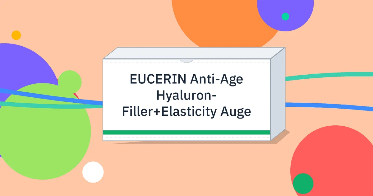 Symbolbild: Packung mit der Aufschrift EUCERIN Anti-Age Hyaluron-Filler+Elasticity Auge (PZN 15257408) – Verfügbarkeit und Bezug in Apotheken in Frankfurt am Main