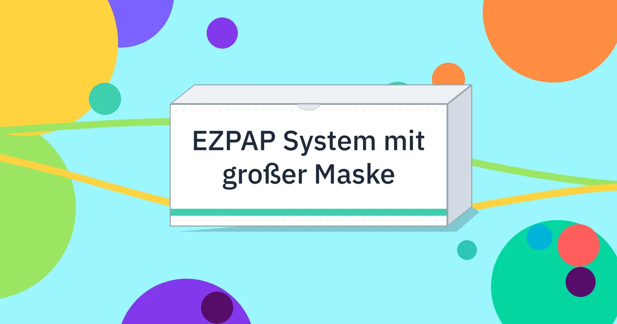 Symbolbild: Packung mit der Aufschrift EZPAP System mit großer Maske (PZN 00053858) – Verfügbarkeit und Bezug in Apotheken in Frankfurt am Main