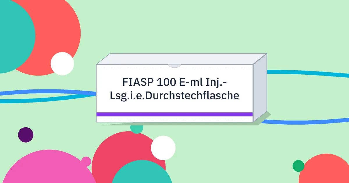 Symbolbild: Packung mit der Aufschrift FIASP 100 E-ml Inj.-Lsg.i.e.Durchstechflasche (PZN 12595205) – Verfügbarkeit und Bezug in Apotheken in Frankfurt am Main