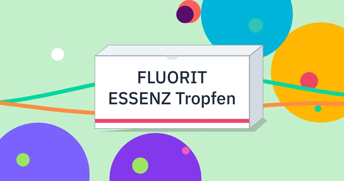 Symbolbild: Packung mit der Aufschrift FLUORIT ESSENZ Tropfen (PZN 19406940) – Verfügbarkeit und Bezug in Apotheken in Frankfurt am Main