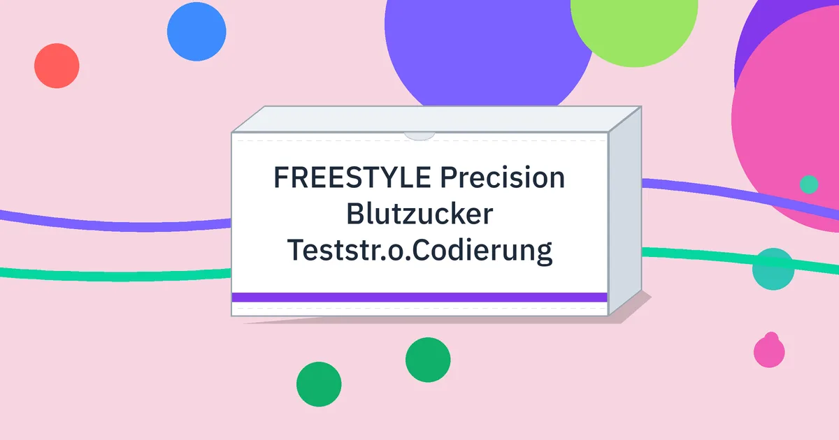 Symbolbild: Packung mit der Aufschrift FREESTYLE Precision Blutzucker Teststr.o.Codierung (PZN 09628639) – Verfügbarkeit und Bezug in Apotheken in Frankfurt am Main