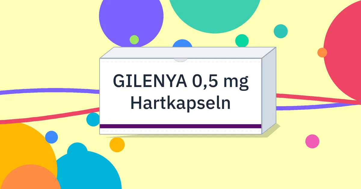 Symbolbild: Packung mit der Aufschrift GILENYA 0,5 mg Hartkapseln (PZN 17997813) – Verfügbarkeit und Bezug in Apotheken in Frankfurt am Main