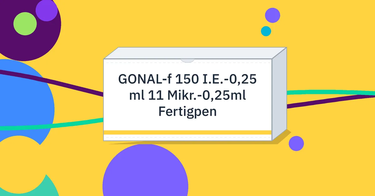 Symbolbild: Packung mit der Aufschrift GONAL-f 150 I.E.-0,25 ml 11 Mikr.-0,25ml Fertigpen (PZN 18002241) – Verfügbarkeit und Bezug in Apotheken in Frankfurt am Main