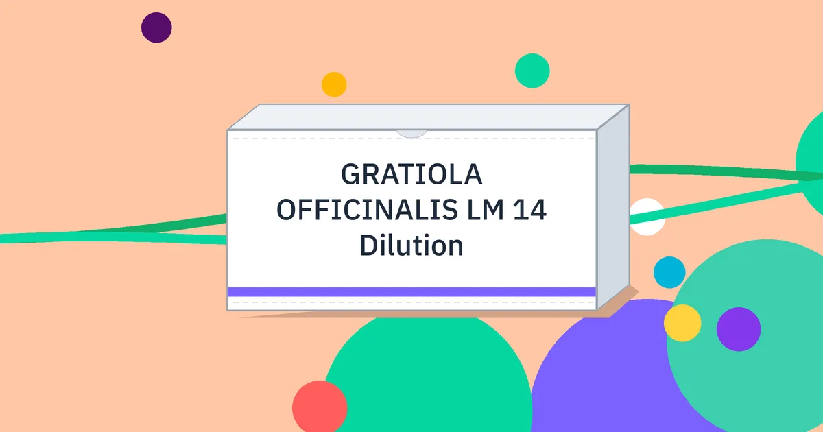 Symbolbild: Packung mit der Aufschrift GRATIOLA OFFICINALIS LM 14 Dilution (PZN 13546551) – Verfügbarkeit und Bezug in Apotheken in Frankfurt am Main