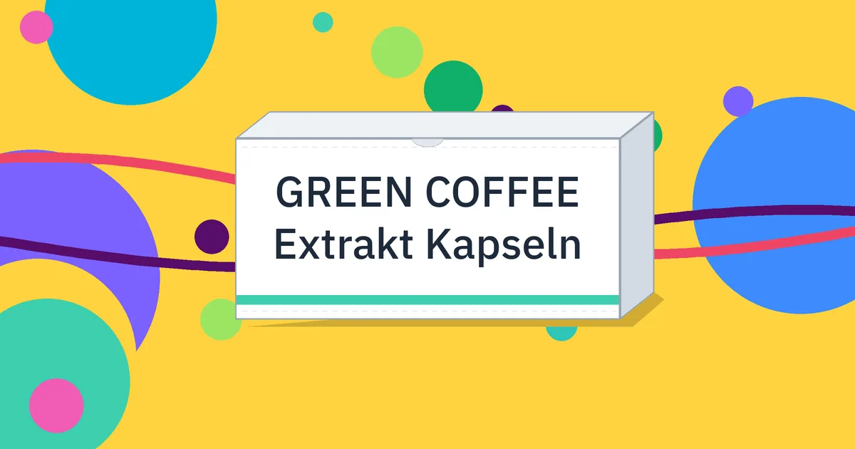 Symbolbild: Packung mit der Aufschrift GREEN COFFEE Extrakt Kapseln (PZN 12468961) – Verfügbarkeit und Bezug in Apotheken in Frankfurt am Main