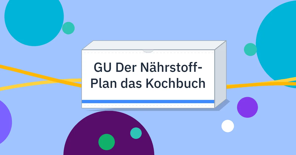 Symbolbild: Packung mit der Aufschrift GU Der Nährstoff-Plan das Kochbuch (PZN 20274449) – Verfügbarkeit und Bezug in Apotheken in Frankfurt am Main