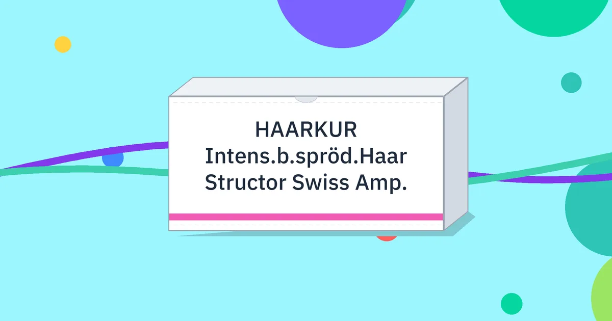 Symbolbild: Packung mit der Aufschrift HAARKUR Intens.b.spröd.Haar Structor Swiss Amp. (PZN 07392316) – Verfügbarkeit und Bezug in Apotheken in Frankfurt am Main