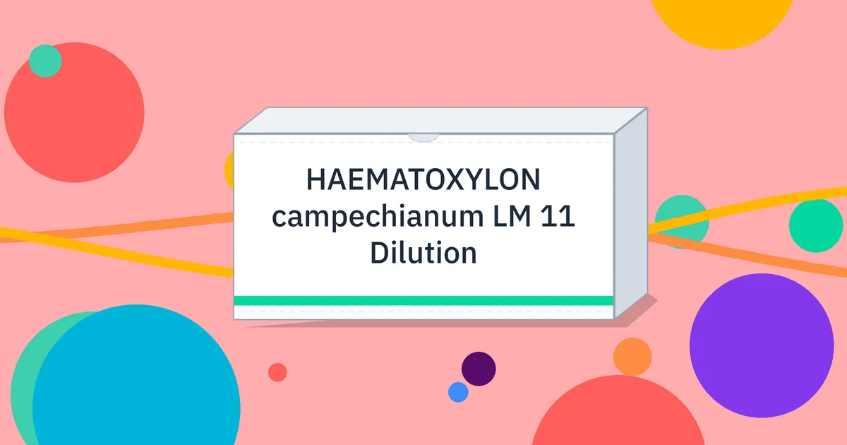 Symbolbild: Packung mit der Aufschrift HAEMATOXYLON campechianum LM 11 Dilution (PZN 13549302) – Verfügbarkeit und Bezug in Apotheken in Frankfurt am Main