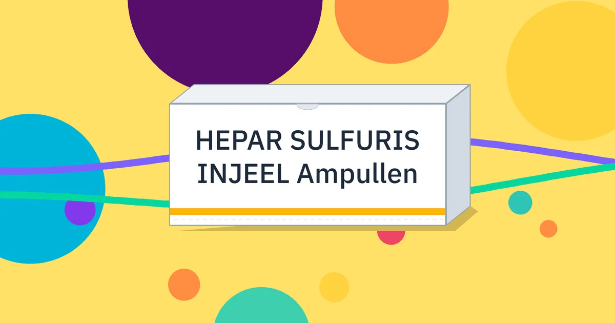 Symbolbild: Packung mit der Aufschrift HEPAR SULFURIS INJEEL Ampullen (PZN 00469688) – Verfügbarkeit und Bezug in Apotheken in Frankfurt am Main