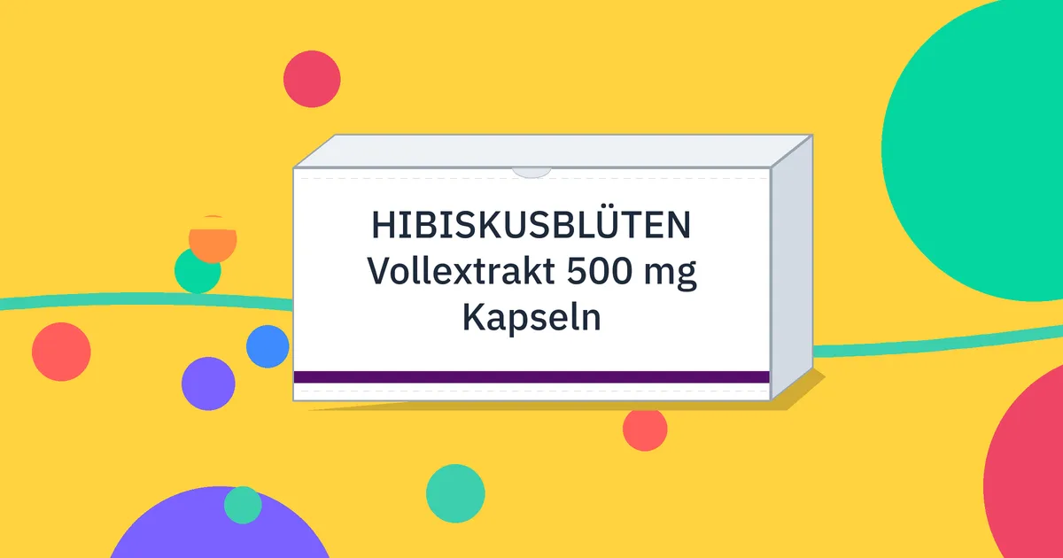 Symbolbild: Packung mit der Aufschrift HIBISKUSBLÜTEN Vollextrakt 500 mg Kapseln (PZN 10992994) – Verfügbarkeit und Bezug in Apotheken in Frankfurt am Main