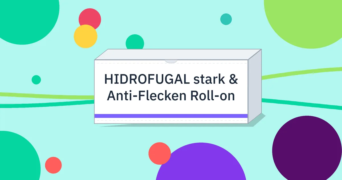 Symbolbild: Packung mit der Aufschrift HIDROFUGAL stark & Anti-Flecken Roll-on (PZN 17817685) – Verfügbarkeit und Bezug in Apotheken in Frankfurt am Main