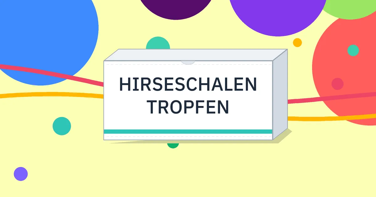 Symbolbild: Packung mit der Aufschrift HIRSESCHALEN TROPFEN (PZN 14284248) – Verfügbarkeit und Bezug in Apotheken in Frankfurt am Main